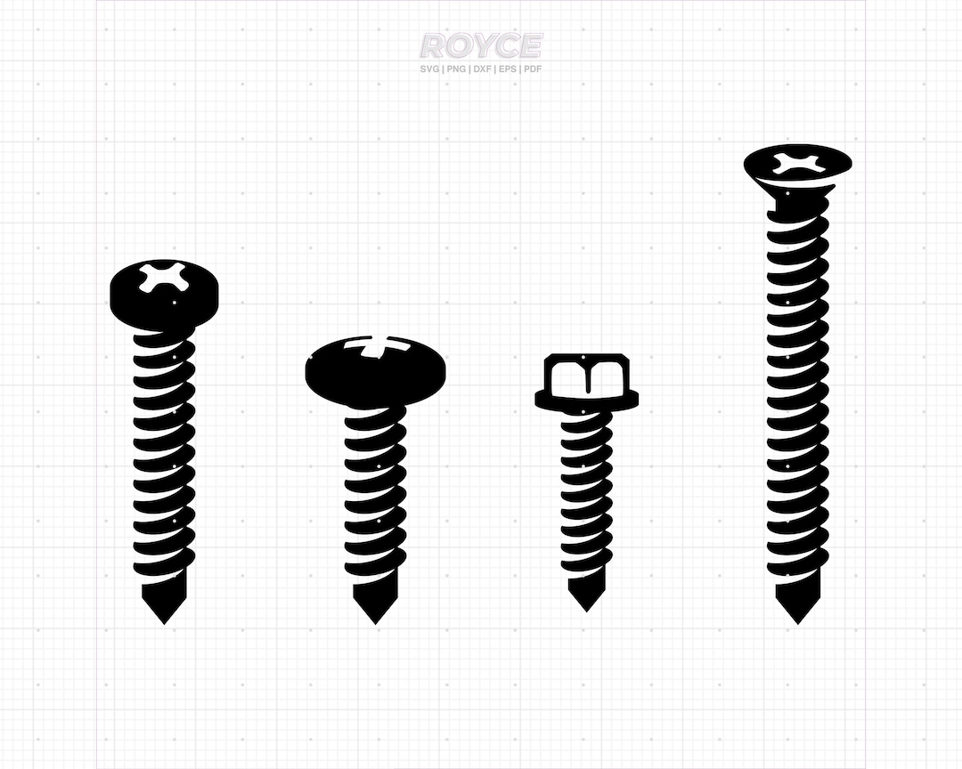 Screw Svg, Screw Clipart, Screw Png, Screw Dxf, Screw Vector, Screw Eps ...