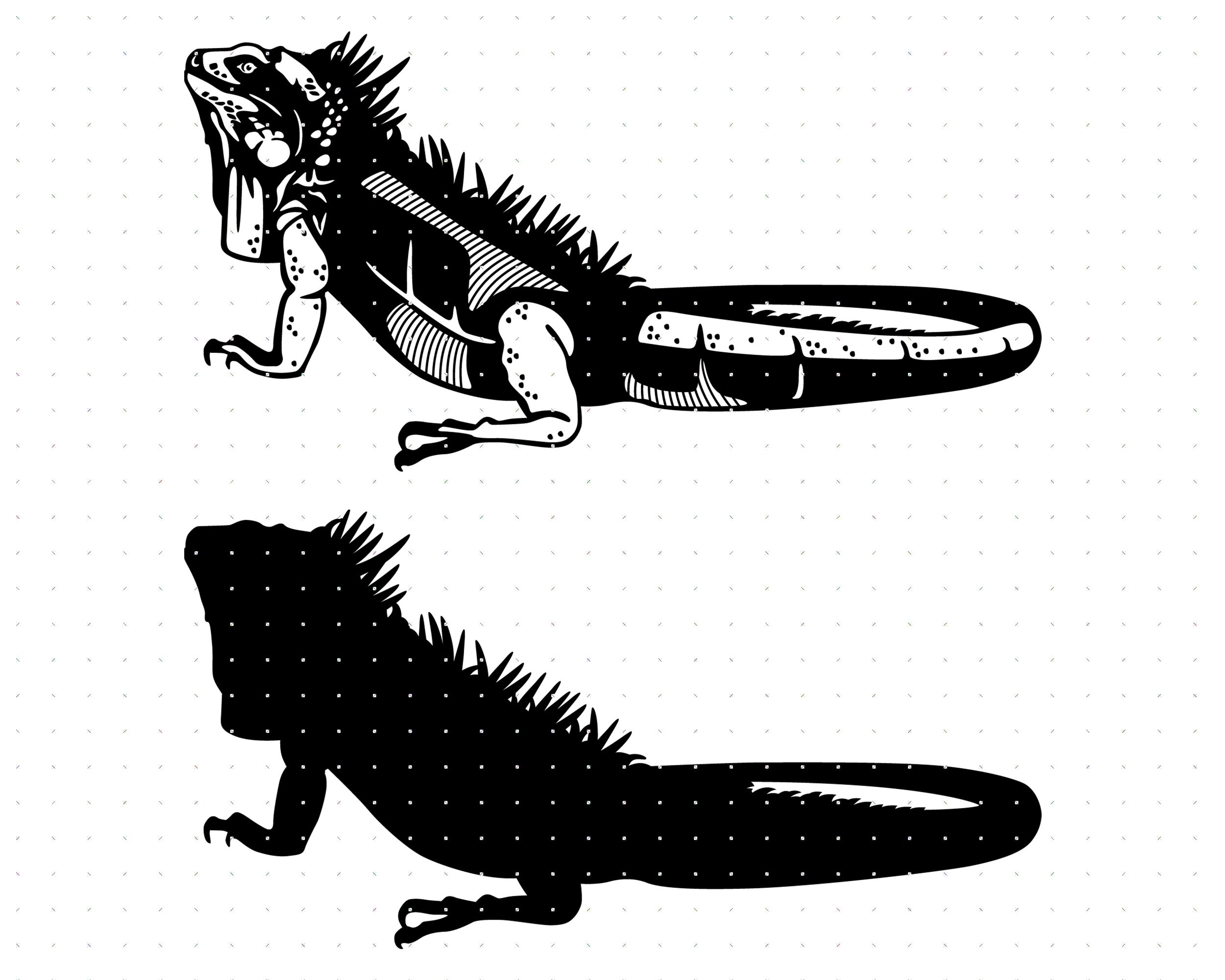 Iguana Svg Iguana Clipart Iguana Png Iguana Dxf Logo - Etsy