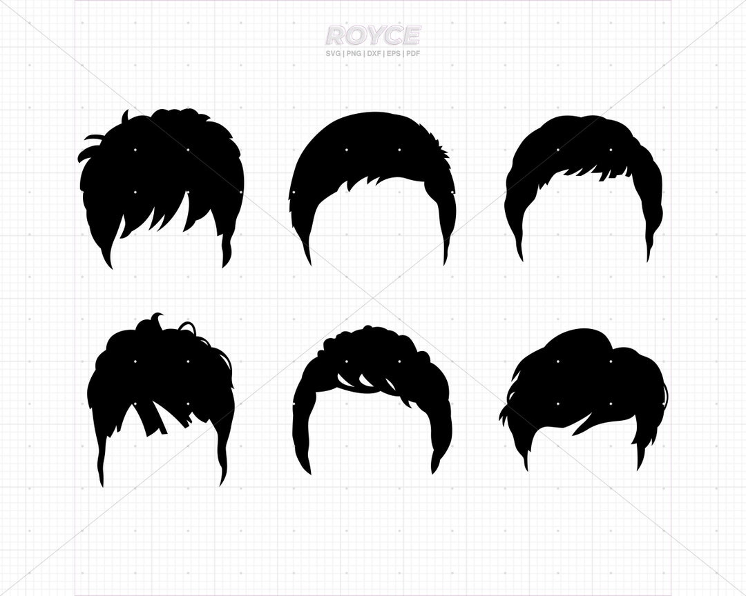 Pixie Cut Hairstyle Svg, Women's Hair Cut Clipart, Pixie Cut Png, Short ...