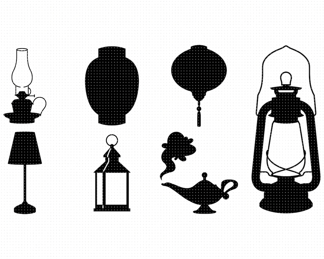 Lamp Svg, Lantern Svg, Oil Lamp Svg, Paper Lantern Svg, Genie Lamp Svg ...