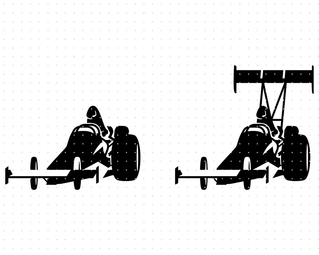 Dragster Race Car SVG: Racing Clipart Vector Cut Files (digital ...