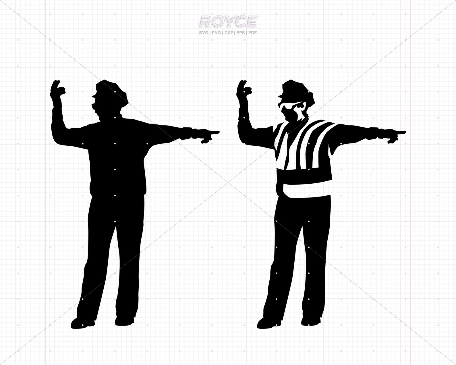 Traffic Cop Silhouette (svg, Png, Dxf, Eps, Pdf) Cut Files - Etsy