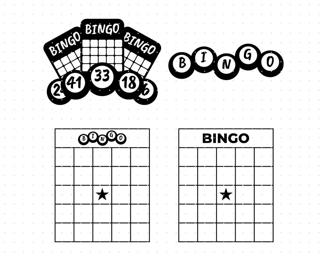 Bingo Svg, Blank Bingo Card Clipart, Bingo Balls Png, Empty Bingo Chart ...