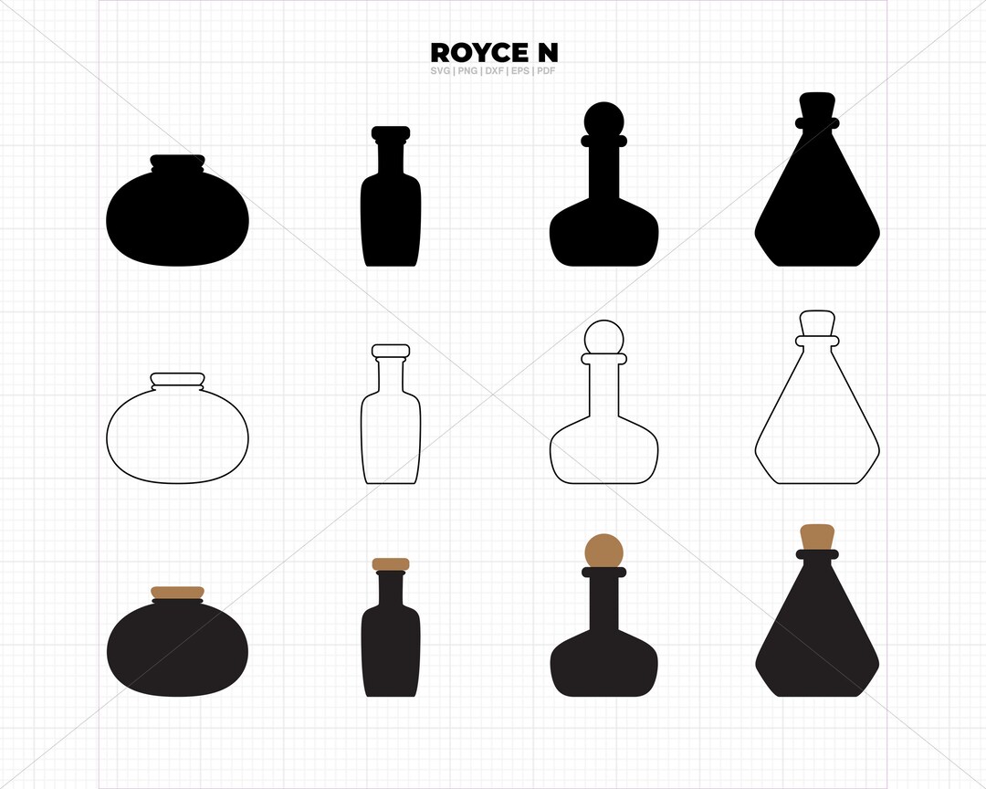 Potion Bottle Svg, Magical Bottle Svg, Witch Bottle Clipart, Magic ...