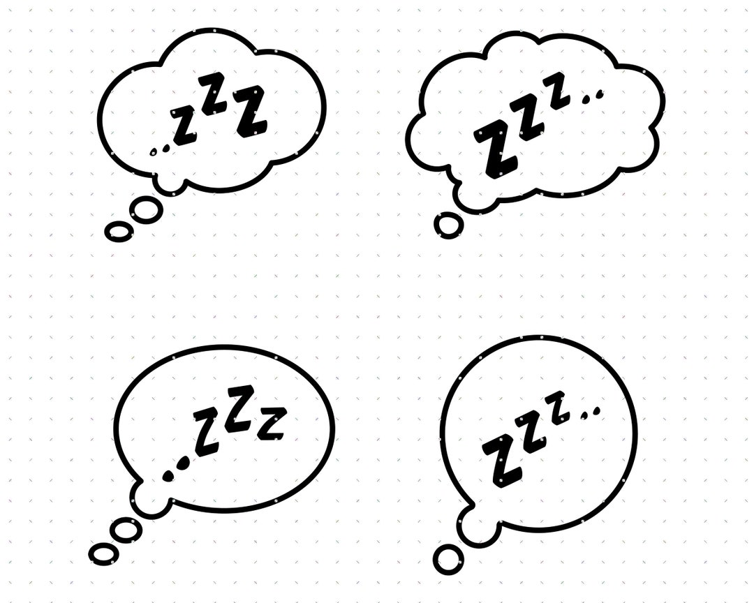 Thought Bubble Svg, Sleepy Z Clipart, Speech Balloon Png, Dialogue Dxf ...
