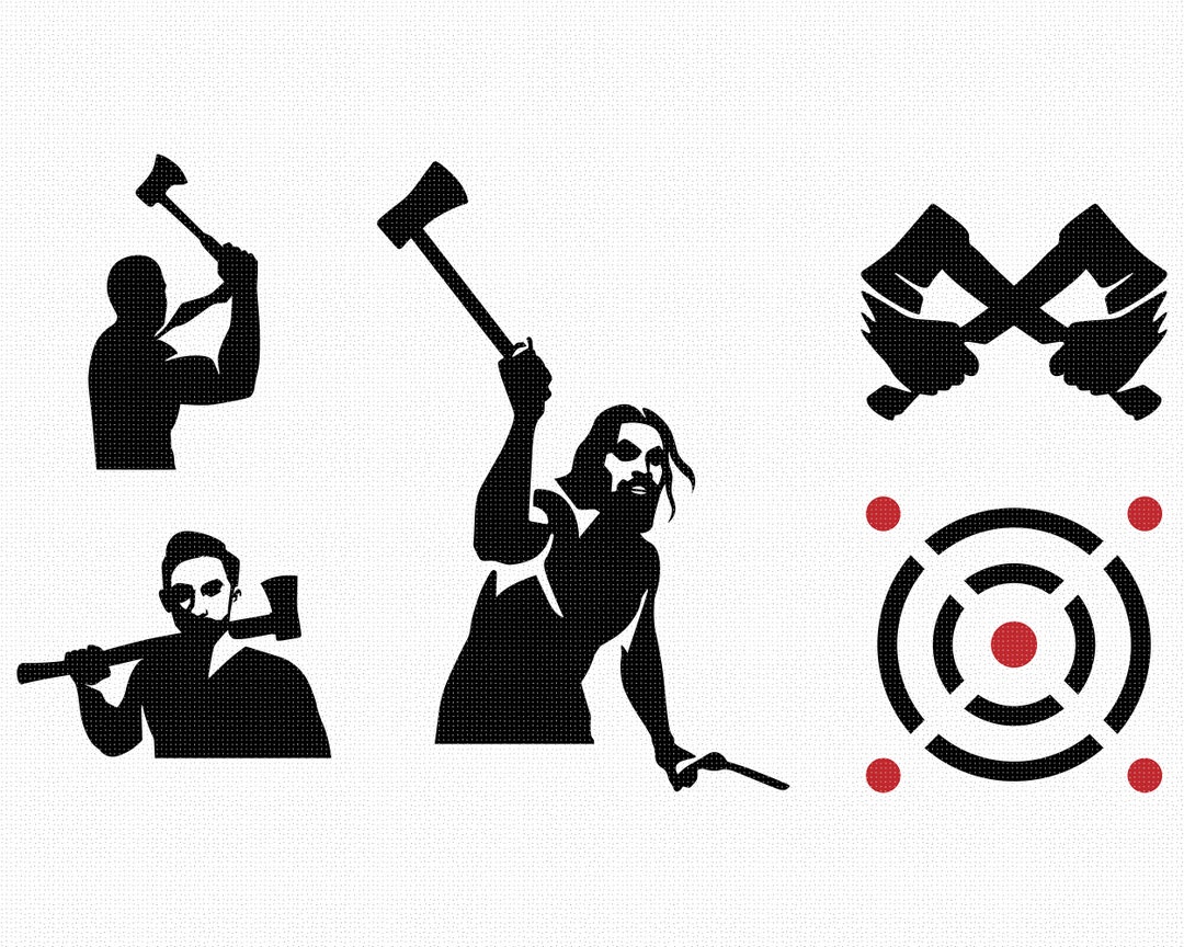 Axe Throwing Svg, Target Clipart, Png, Eps, Dxf - Etsy