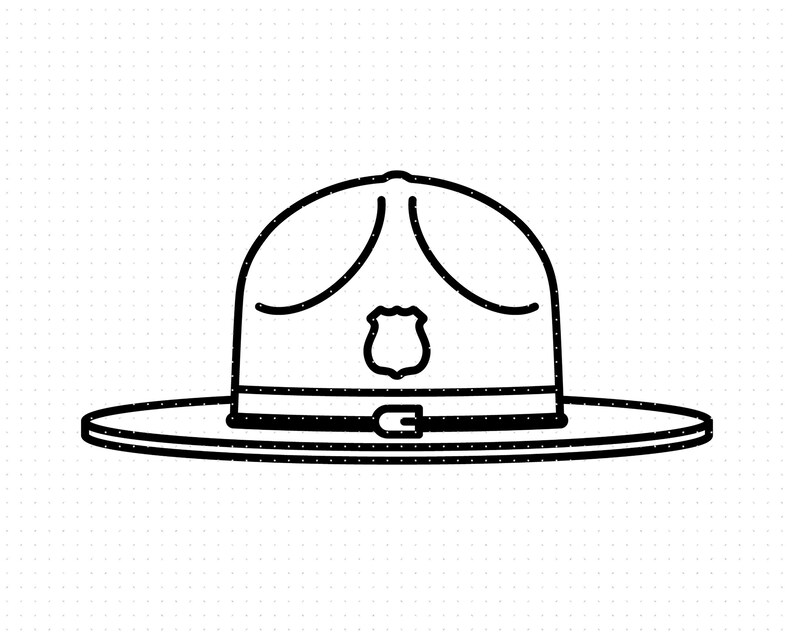 Park Ranger Hat Svg Park Ranger Hat Clipart Park Ranger Hat | Etsy