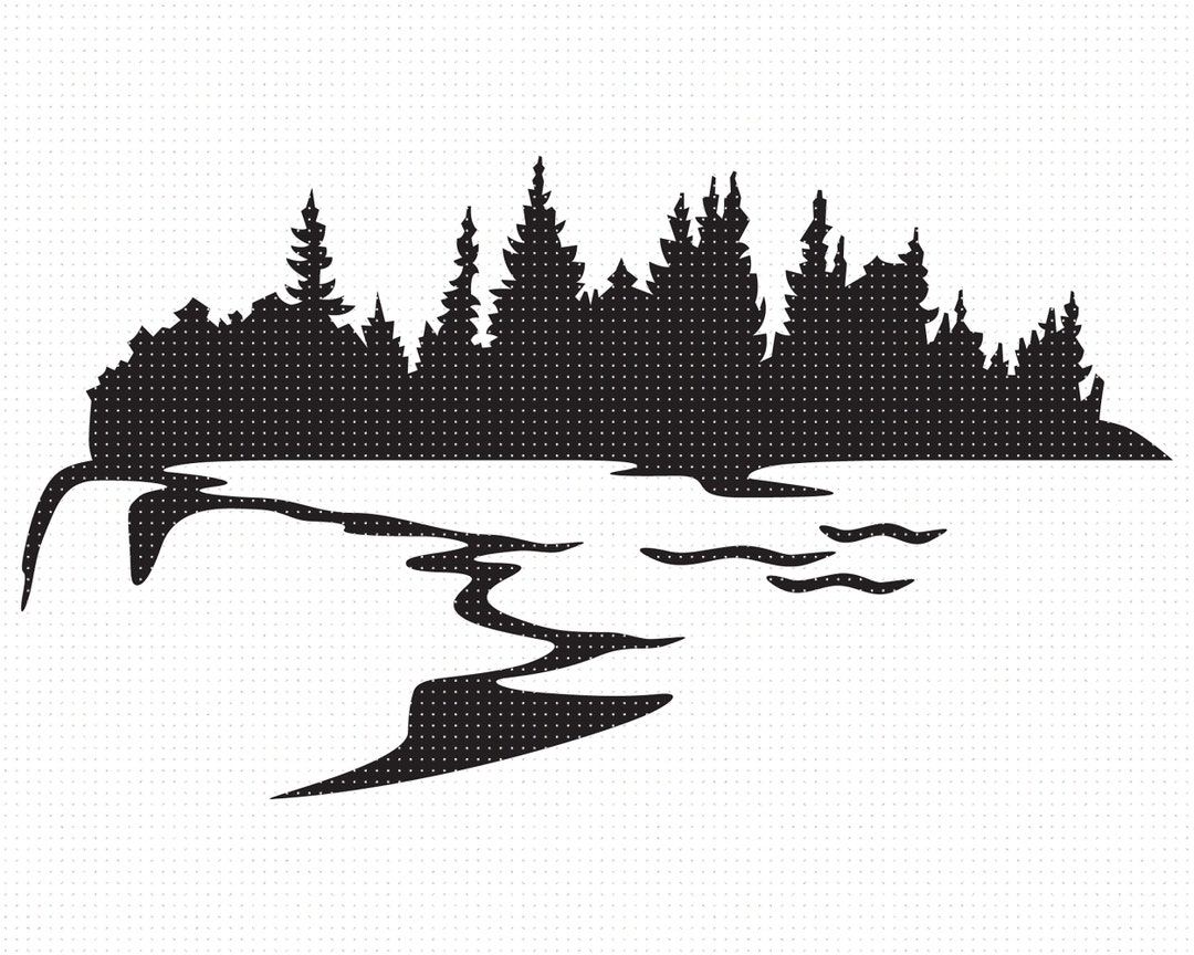 Niagara Falls Svg, Waterfalls Clipart, Waterfall Png, Waterfalls With Forest Dxf Logo, Vector ...