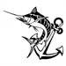 Marlin With Anchor Svg, Marlin With Anchor Clipart, Marlin With Anchor ...