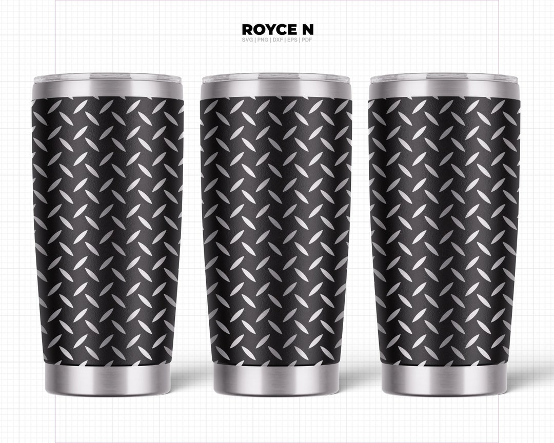Metal Plate Diamond Weave Pattern Tumbler Wrap Laser SVG File, 20 Oz ...