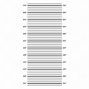 Mug Shot Height Chart Svg, Mugshot Clipart, Height Chart Png, Mug Shot ...