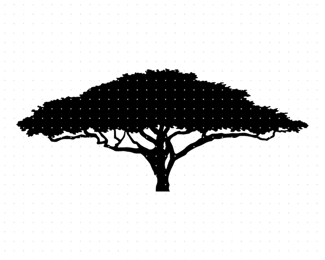 Acacia Tree Svg, Acacia Tree Clipart, Acacia Tree Png, Acacia Tree Dxf ...