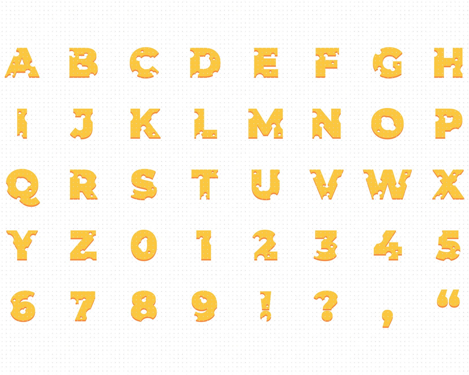 Cheese Alphabet Svg Cheese Letters Svg Cheese Numbers Svg - Etsy