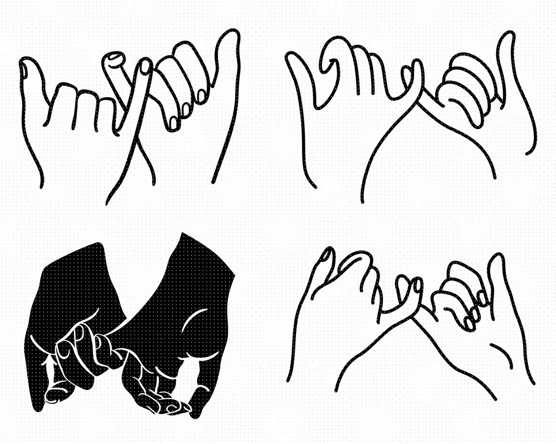 Pinky Promise Svg, Pinky Swear Clipart, Pinky Promise Png, Pinky Swear ...