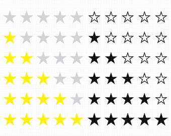 5 Star Svg | Etsy