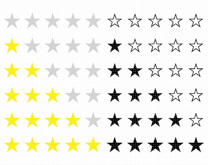 5 Star Review SVG, Five Stars Png, 5 Stars Svg, Rating Svg - Etsy Canada