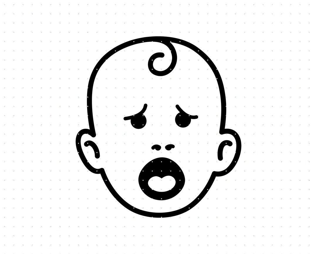 Angry Baby Svg, Angry Baby Clipart, Angry Baby Png, Angry Baby Dxf Logo ...