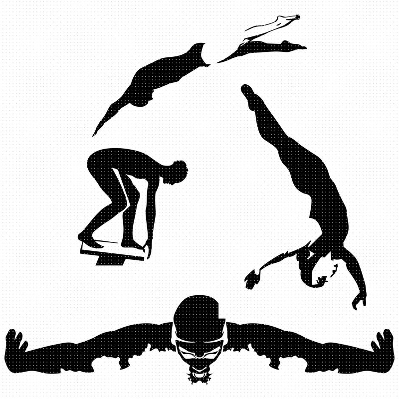 Swim and Dive Clip Art - Etsy