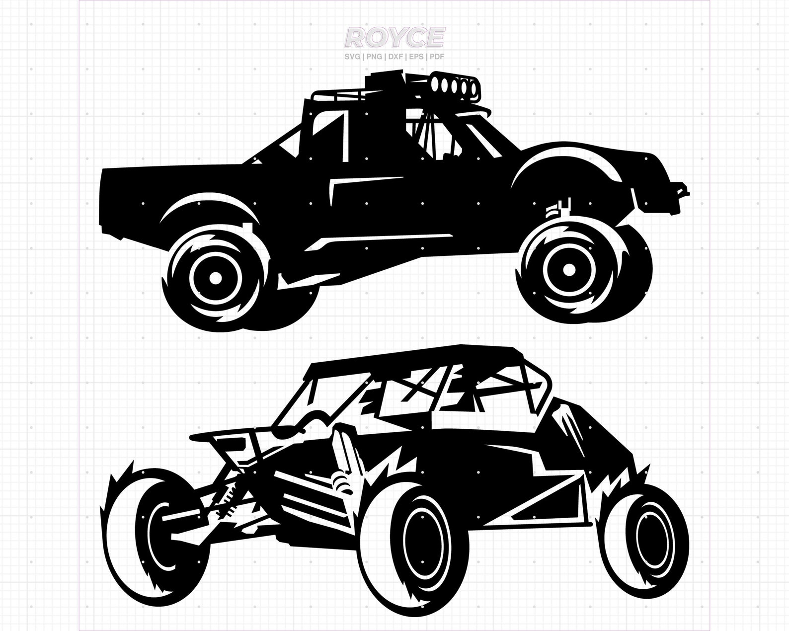 Off Road Racing SVG: Buggy & 4x4 Clipart (digital Files) - Etsy