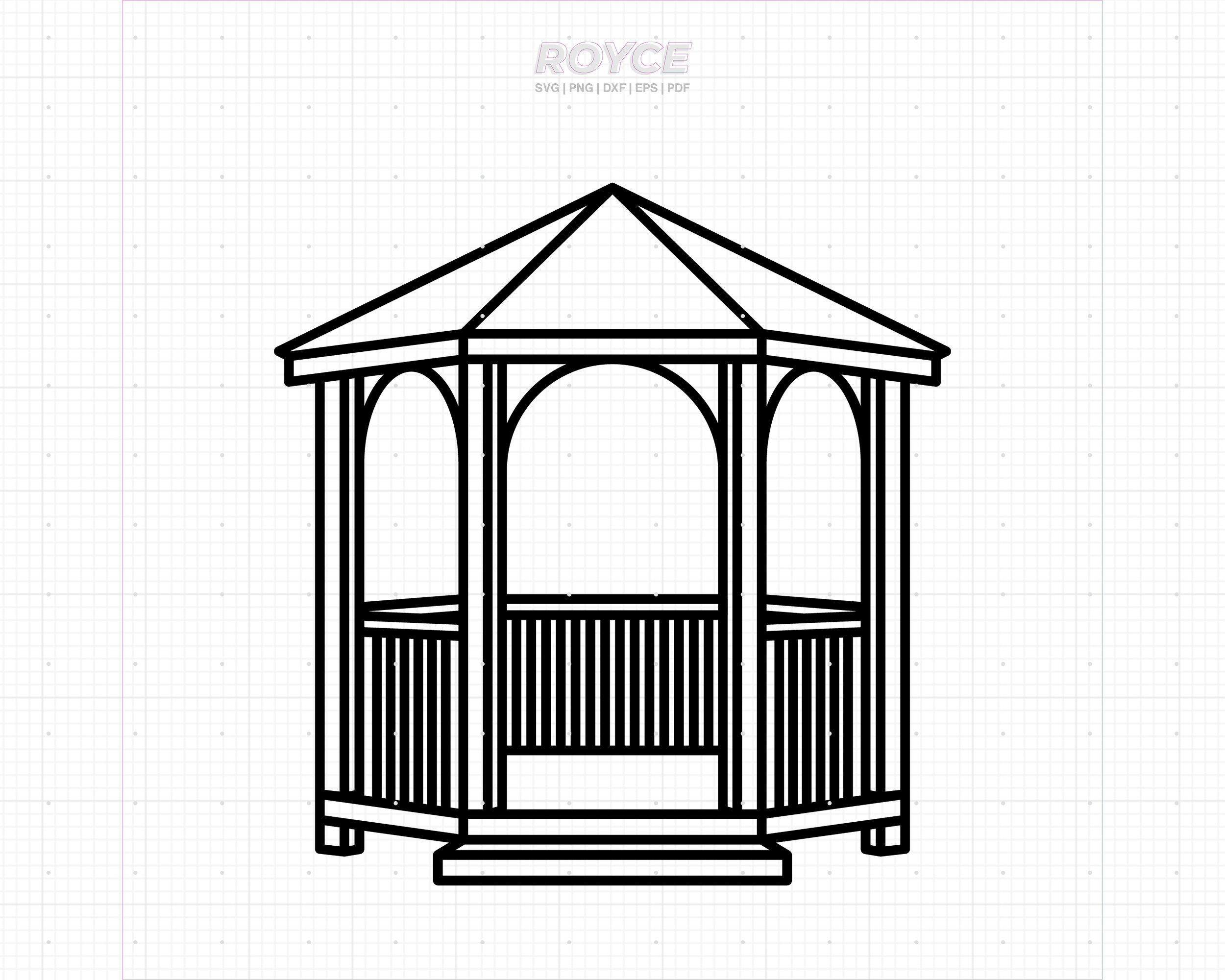 Gazebo Svg, Pavilion Clipart, Gazebo Png, Pavilion Dxf, Gazebo Vector ...