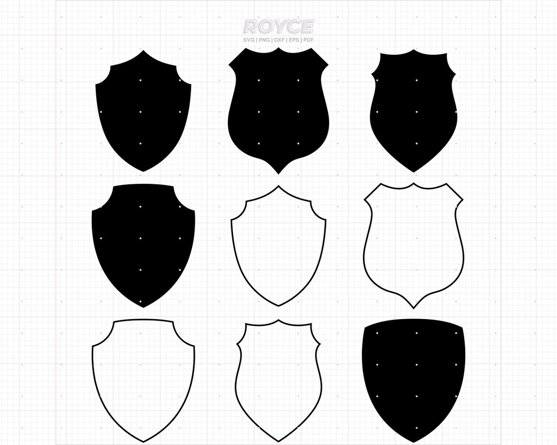 Police Officer Badge SVG Clipart: Cricut & Silhouette Cut File (digital ...