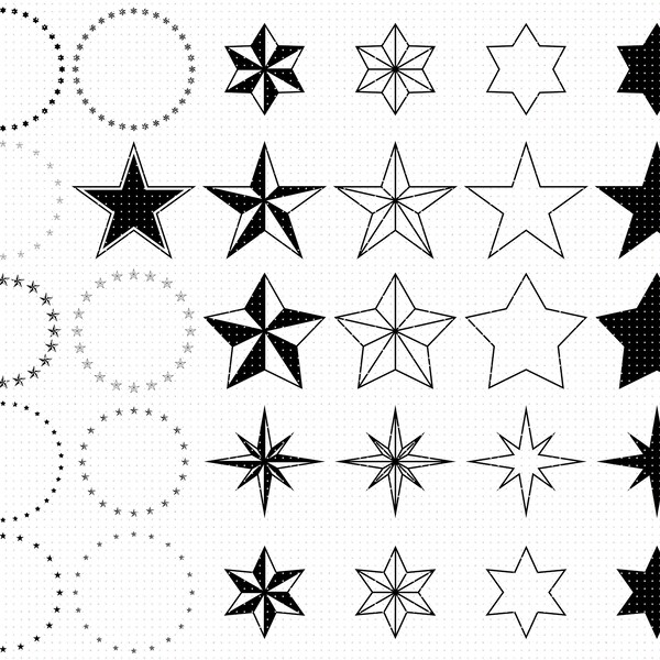 Stars Svg - Etsy
