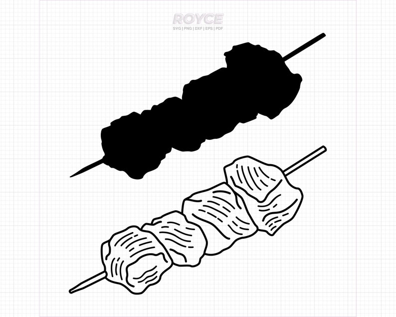 Barbeque on a Stick Svg Barbeque Clipart Barbeque Png - Etsy
