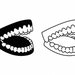 Chattering False Teeth Svg, Fake Teeth Clipart, Dental Png, False Teeth ...