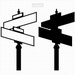 Street Sign Svg, Road Sign Clipart, Blank Street Sign Png, Street Sign ...