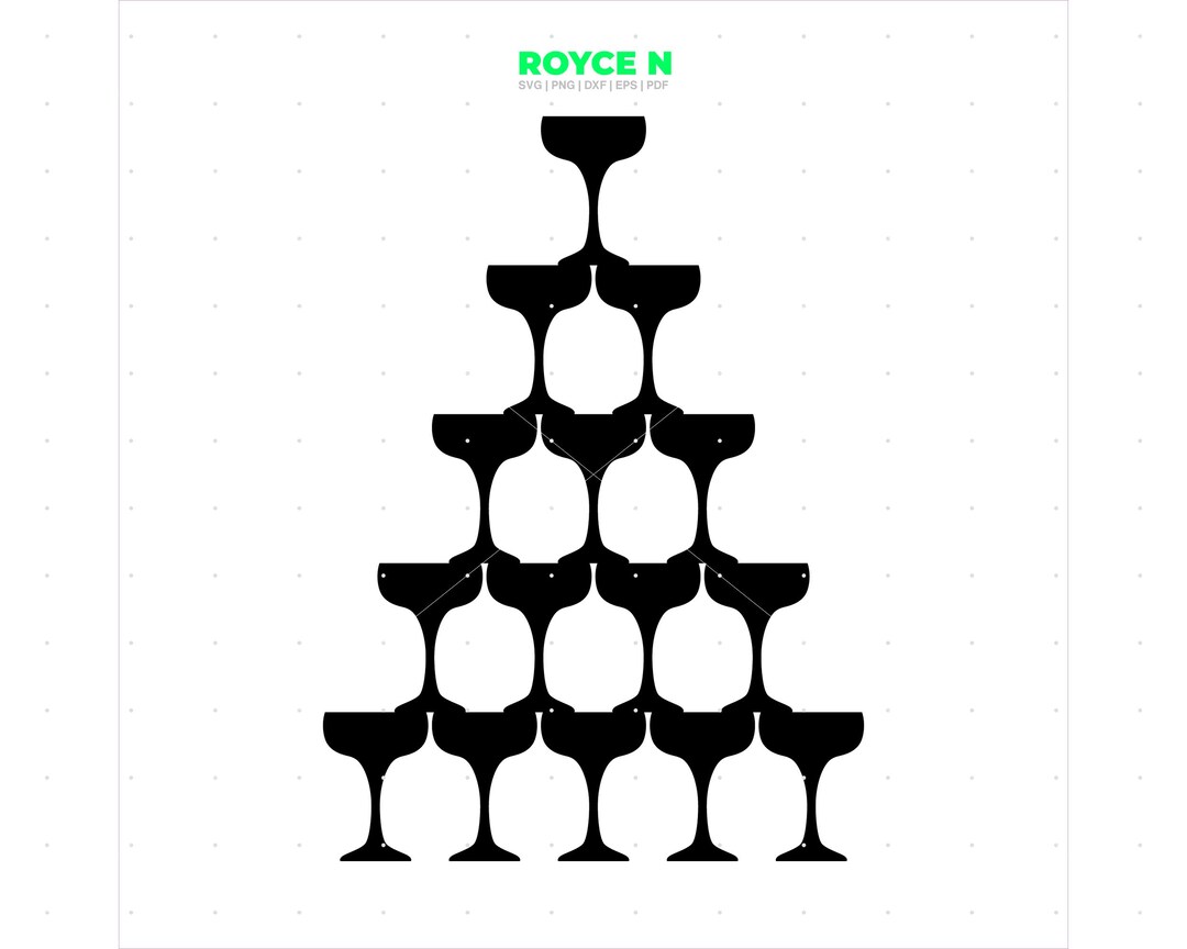 Champagne Tower Svg, Champagne Clipart, Wedding Png, Champagne Tower ...