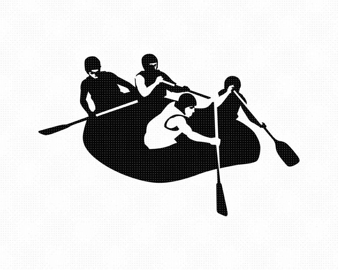 Rafting Svg, Raft Clipart, Png, Dxf for Logo, Vector Eps Cut Files for ...