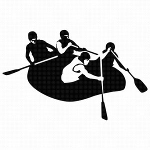 Rafting Svg, Raft Clipart, Png, Dxf for Logo, Vector Eps Cut Files for ...