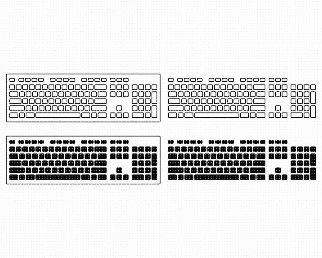 Keyboard Svg, Blank Keyboard Clipart, Computer Keyboard Png, Dxf Logo ...