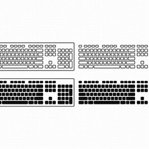 Keyboard Svg, Blank Keyboard Clipart, Computer Keyboard Png, Dxf Logo ...