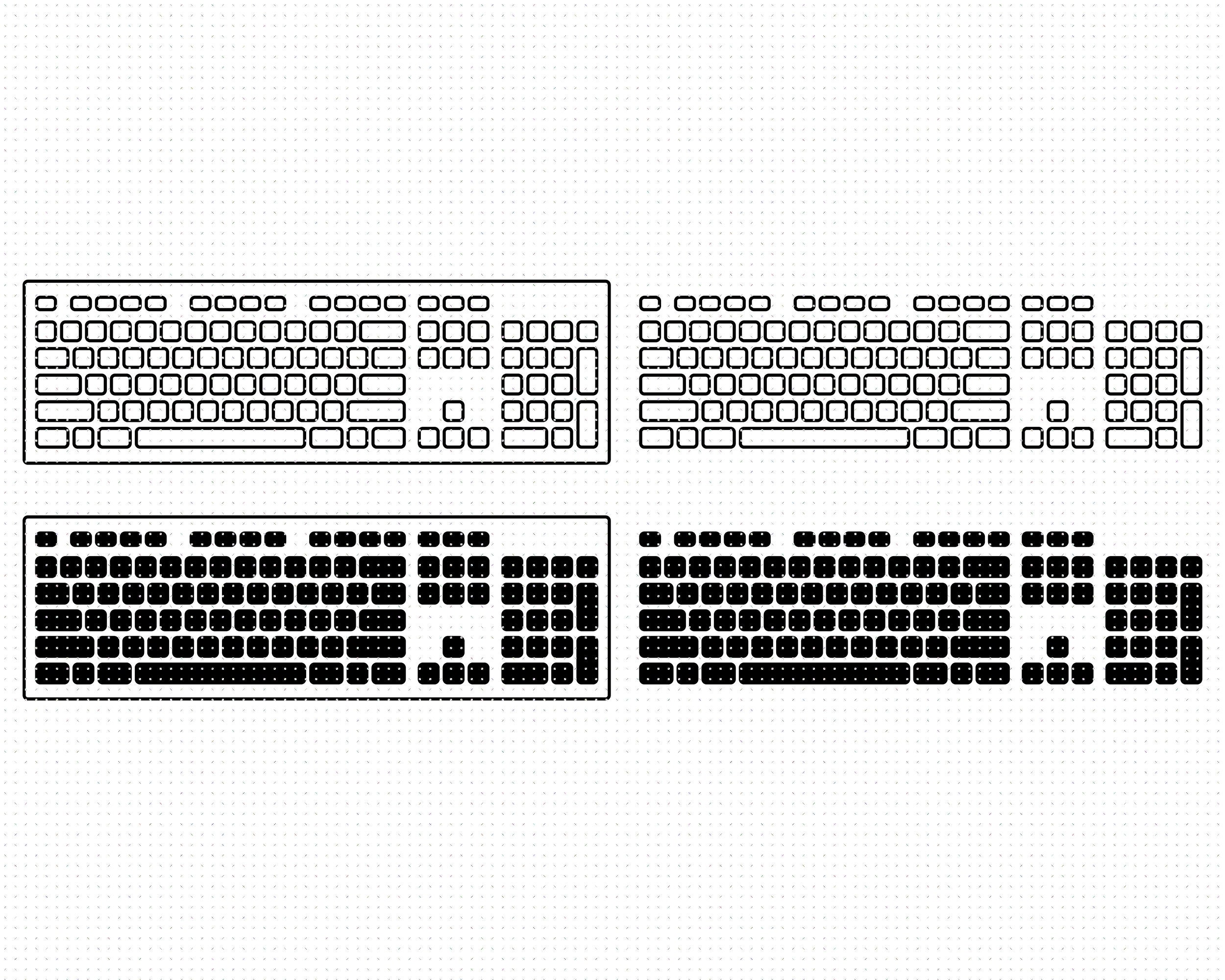 Blank Computer Keyboard Clipart