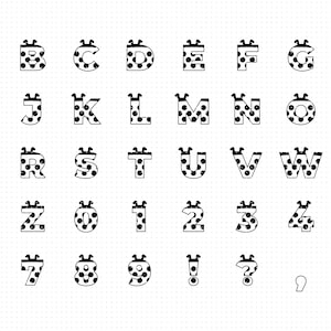 Ladybug Alphabet and Numbers SVG, Love Bug Letters Clipart (digital ...