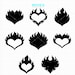 Flaming Heart Frame Svg, Flaming Heart Clipart, Heart on Fire Png ...