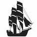 Sailing Ship Svg, Ship's Mast Svg, Full-rigged Sailing Ship Svg ...