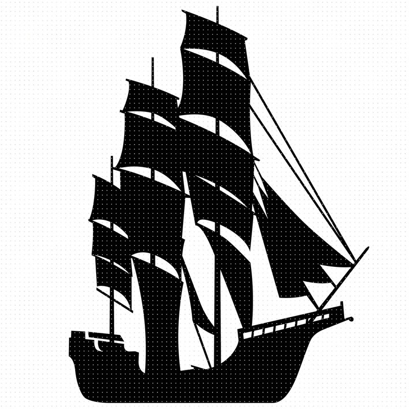 Sailing Ship Svg - Etsy
