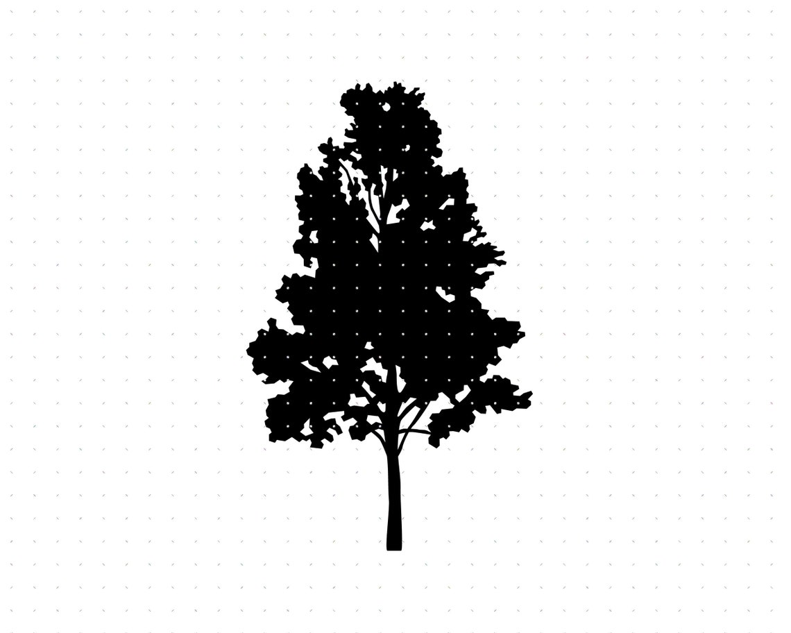 Aspen Tree Svg, Aspen Tree Clipart, Aspen Tree Png, Aspen Tree Dxf Logo ...