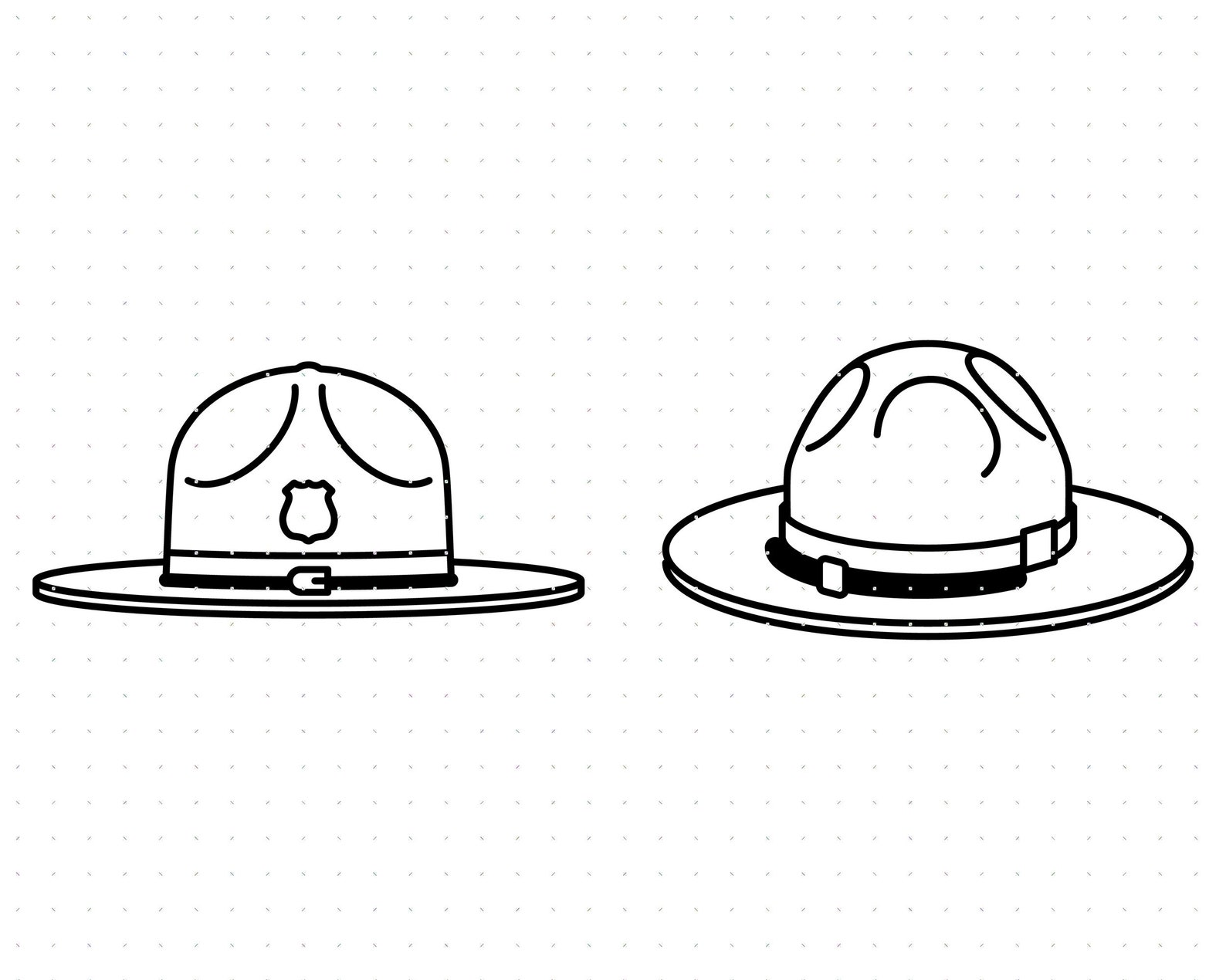 Park Ranger Hat Svg, Park Ranger Hat Clipart, Park Ranger Hat Png, Park ...