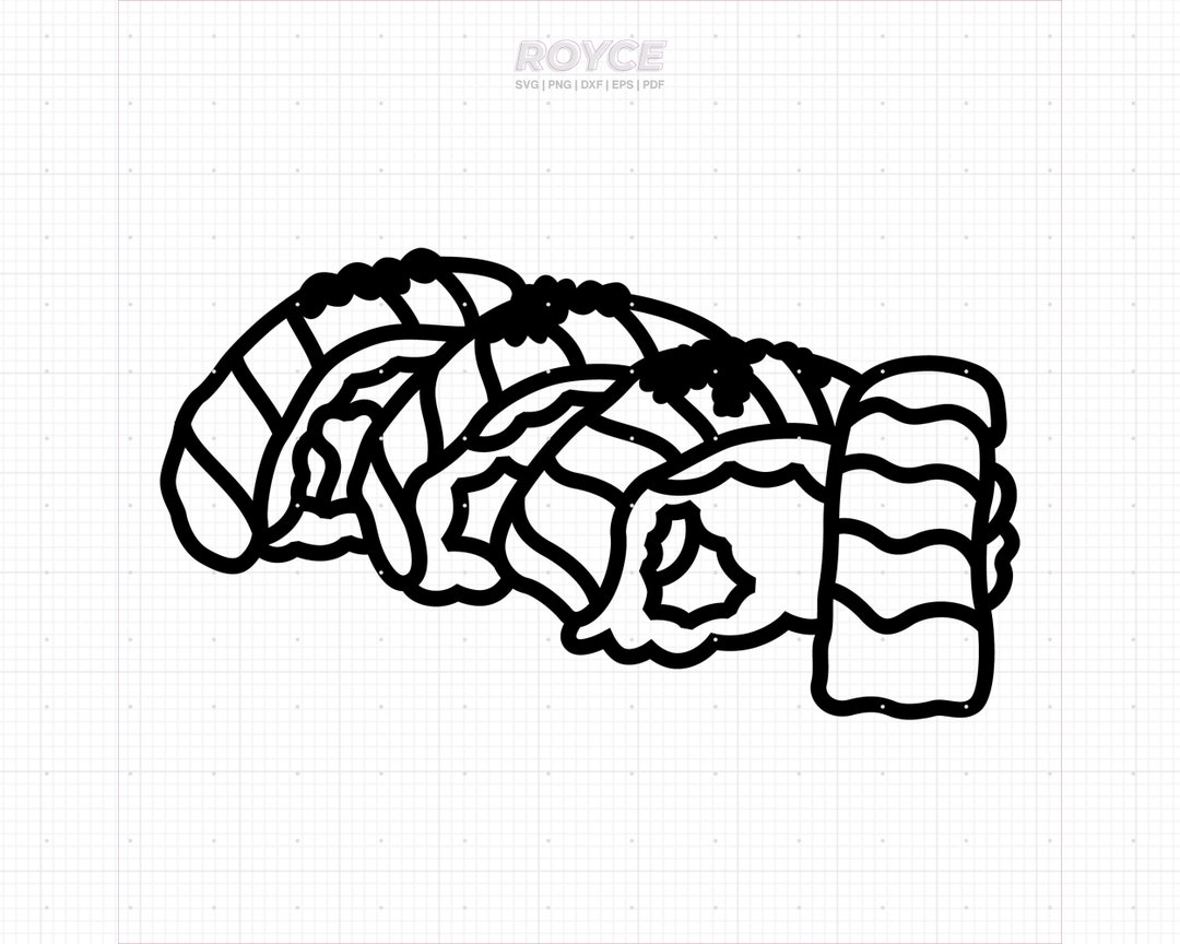 Sushi Svg, Sushi Clipart, Sushi Png, Sushi Dxf, Sushi Vector, Sushi Eps ...