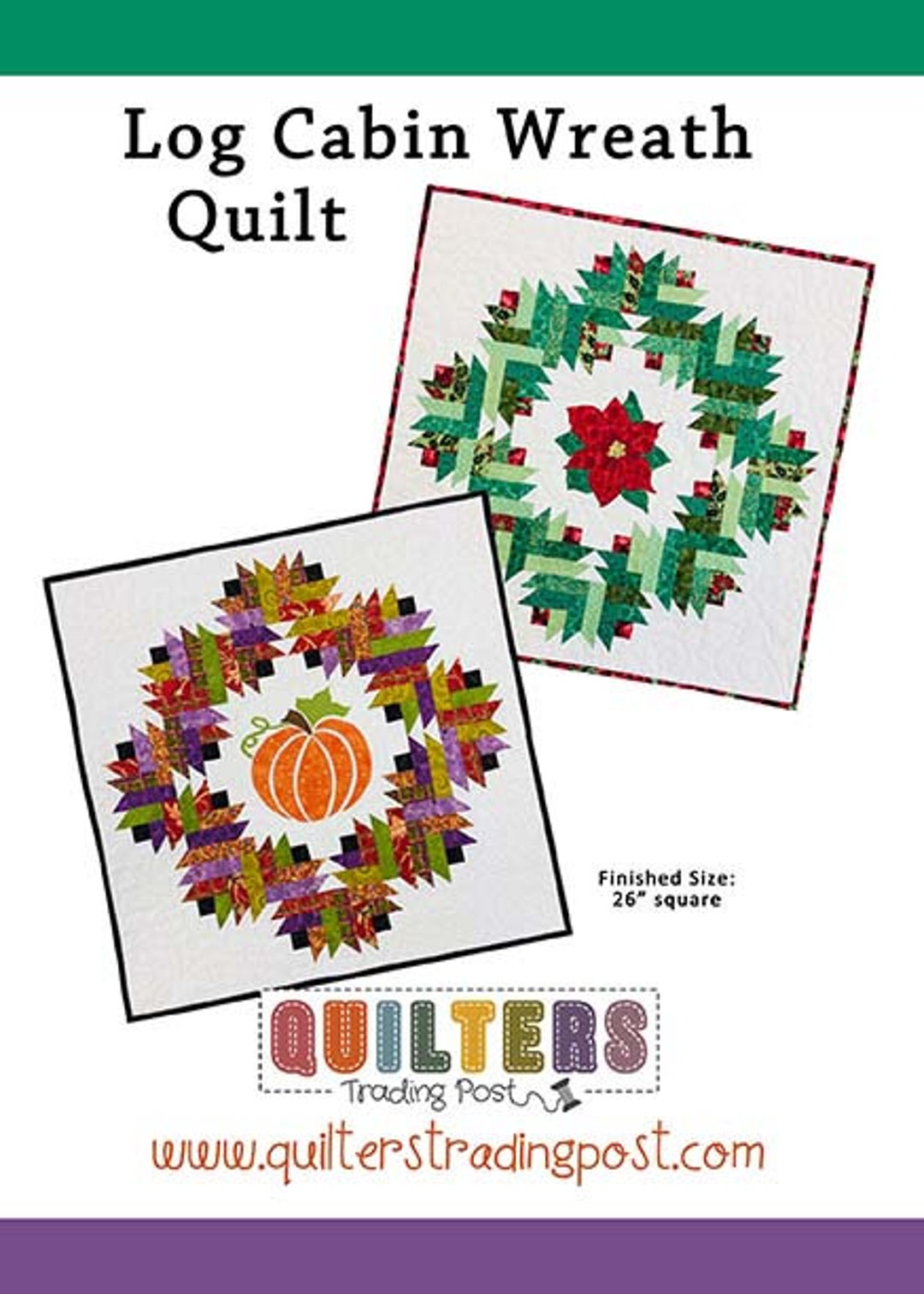 Log Cabin Wreath Quilt Pattern - Etsy