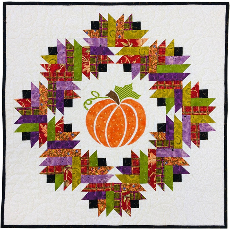 Log Cabin Wreath Quilt Pattern - Etsy