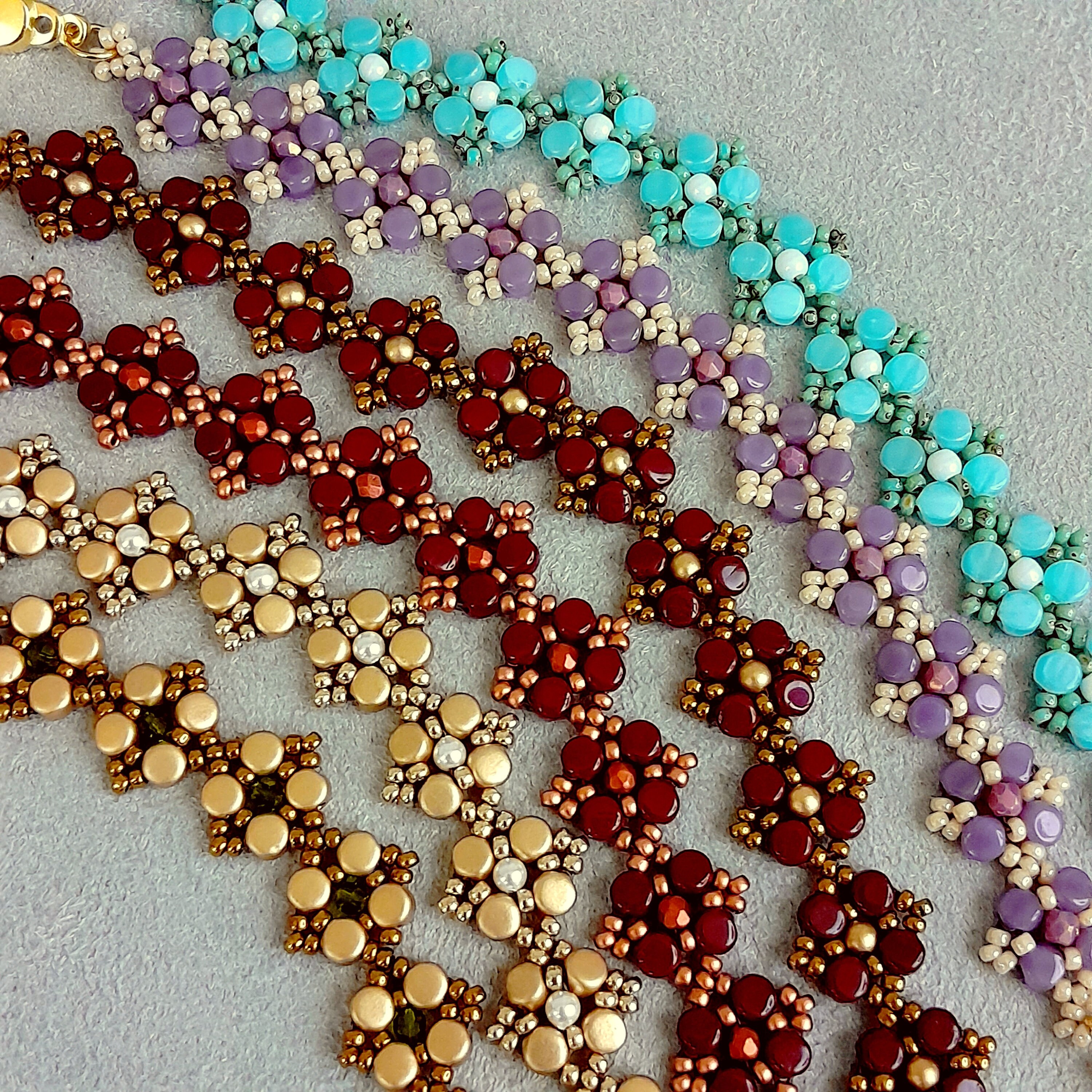 Step-by-step Tutorial for Beginners, Bracelet Pattern With Kalos Par ...