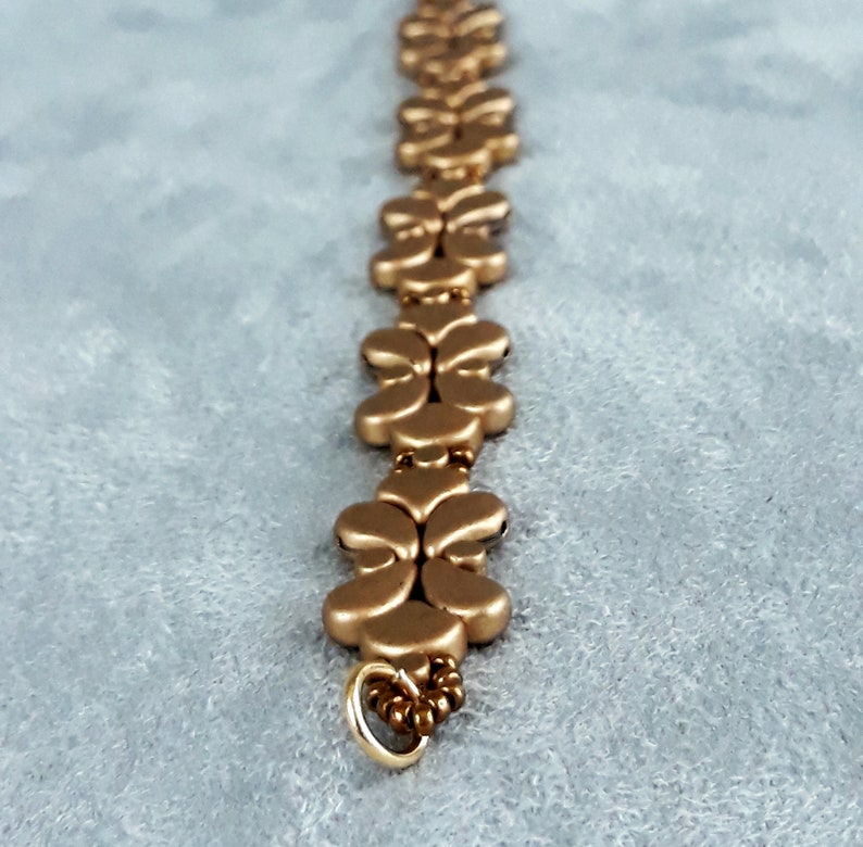 Beading Pattern Ginko Bead Paisley Bead Bracelet Easy - Etsy