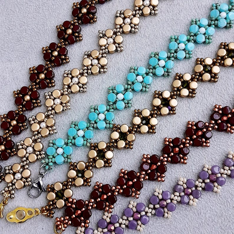 Step-by-step Tutorial for Beginners, Bracelet Pattern With Kalos Par ...