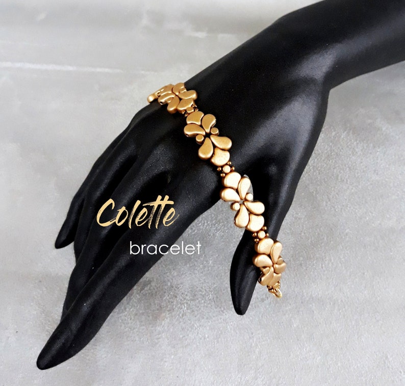 Beading Pattern Ginko Bead Paisley Bead Bracelet, Easy Tutorial Stylish ...