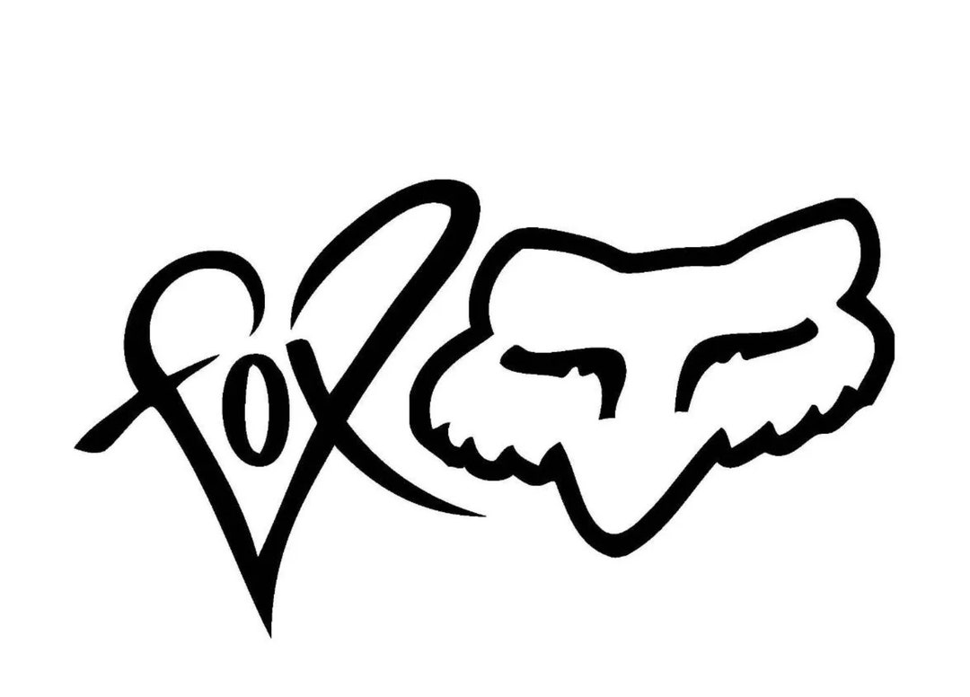 Fox Racing Heart Decal - Etsy