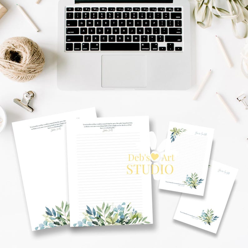 2026 Memorial Invitation Letterhead: Eucalyptus Design (PDF) - Etsy ...